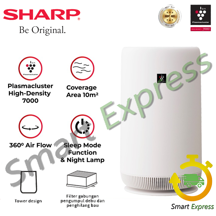 Jual AIR PURIFIER SHARP FU-NC01-W - (SMALL TOWER AIR PURIFIER) | Shopee ...