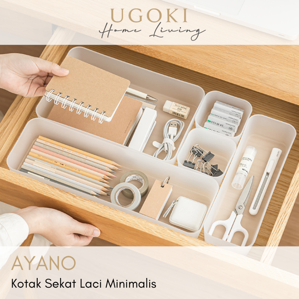 Jual |UGOKI| AYANO Organizer Sekat Alat Dapur Estetis Organizer Laci ...