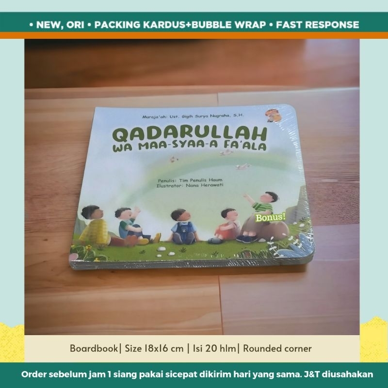 Jual Boardbook Qadarullah Wa Maa Syaa-a-fa'ala Haum and Friends ... Jual Boardbook Qadarullah Wa Maa Syaa-a-fa'ala Haum and Friends ...