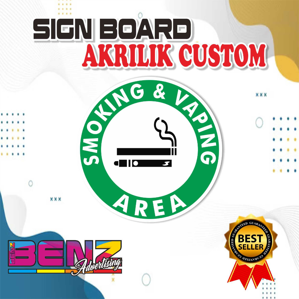 Jual WARNING SIGN SIGNBOARD SIGNAGE SIGNET NO SMOKING KOTAK | Shopee ...