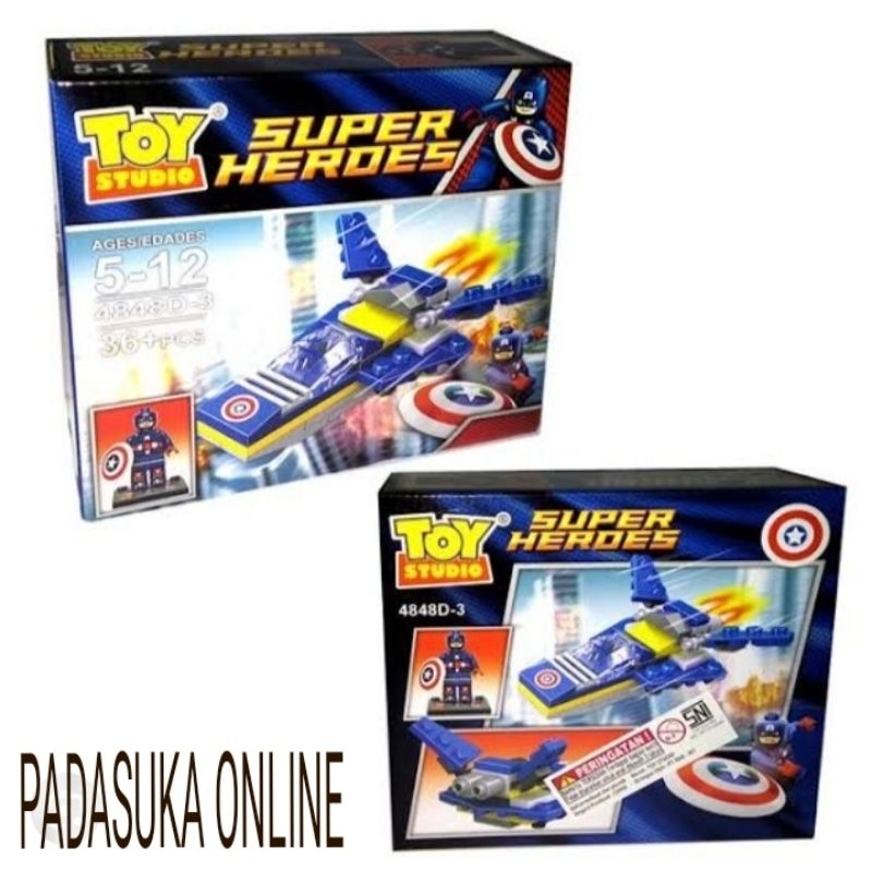 Jual MAINAN BLOCK SUPER HEROES KAPTEN AMERIKA / BRICKS CAPTAIN AMERICA ...