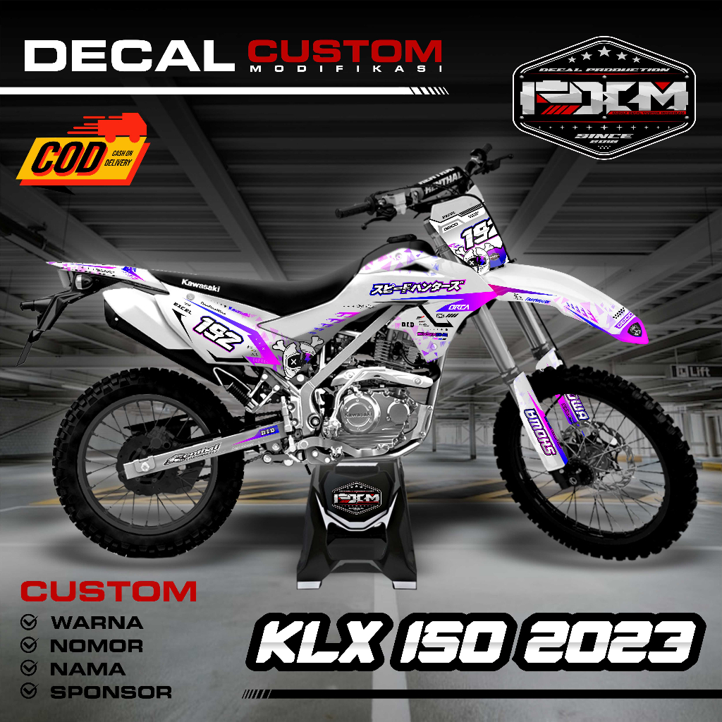 Jual Decal KLX 150 2023 Fullbody PUTIH GRADIEN, BIRU, MERAH, TOSCA ...