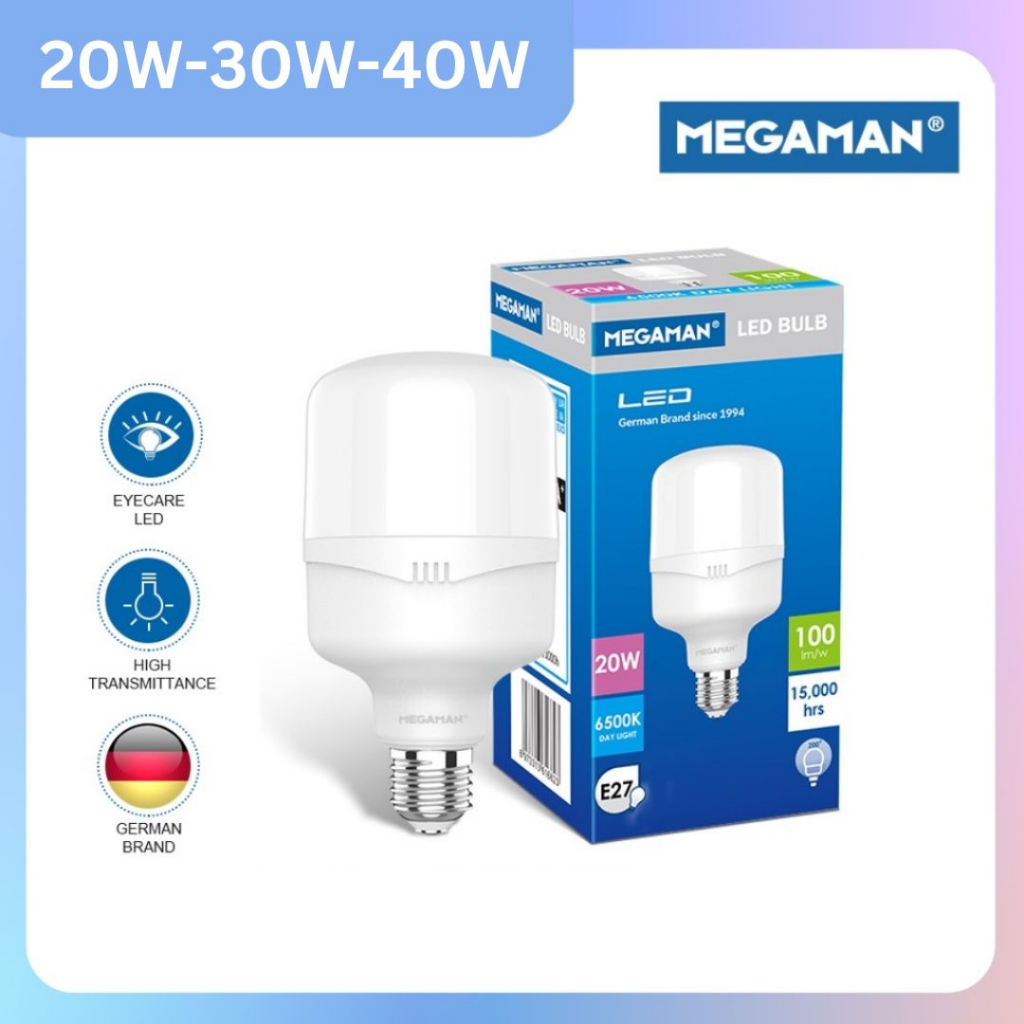 Jual Megaman Lampu Bohlam LED YTT80Z1 Fitting E27 20W / YTT100Z1 30W ...