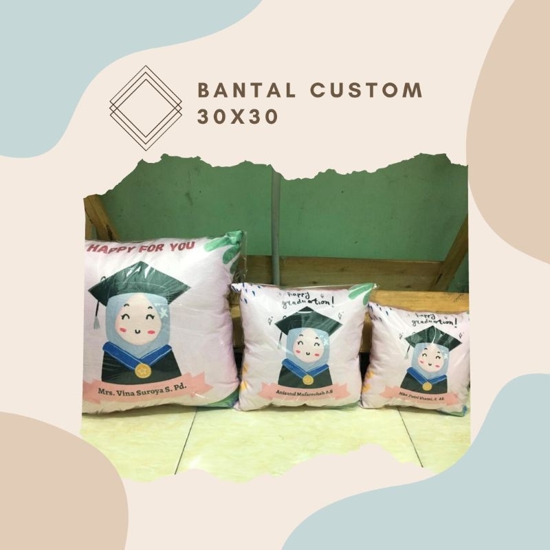 Jual BANTAL FOTO PRINTING 30x30 / BANTAL PRINTING / SOUVENIR BANTAL ...