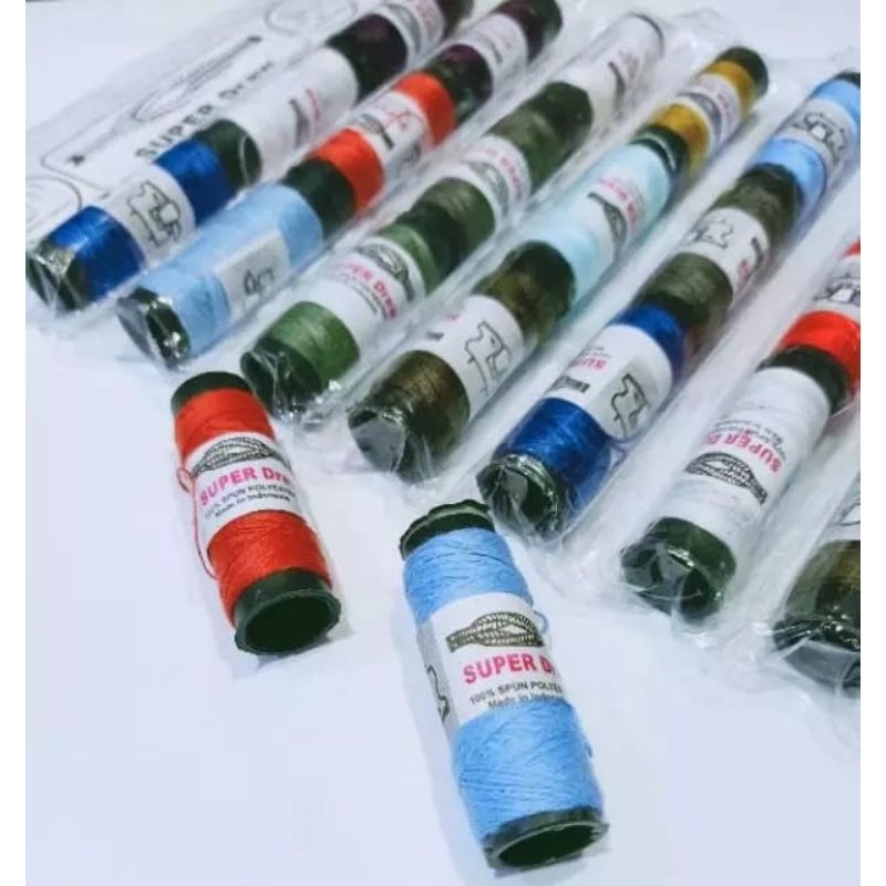 Jual Benang Jahit Murah Benang Putih Benang Hitam | Shopee Indonesia