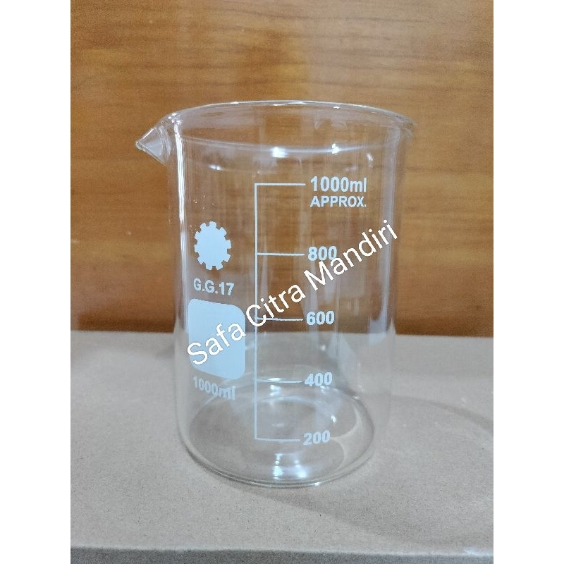 Jual Beaker Glass 1000ml / Gelas Kimia 1000ml RRC | Shopee Indonesia