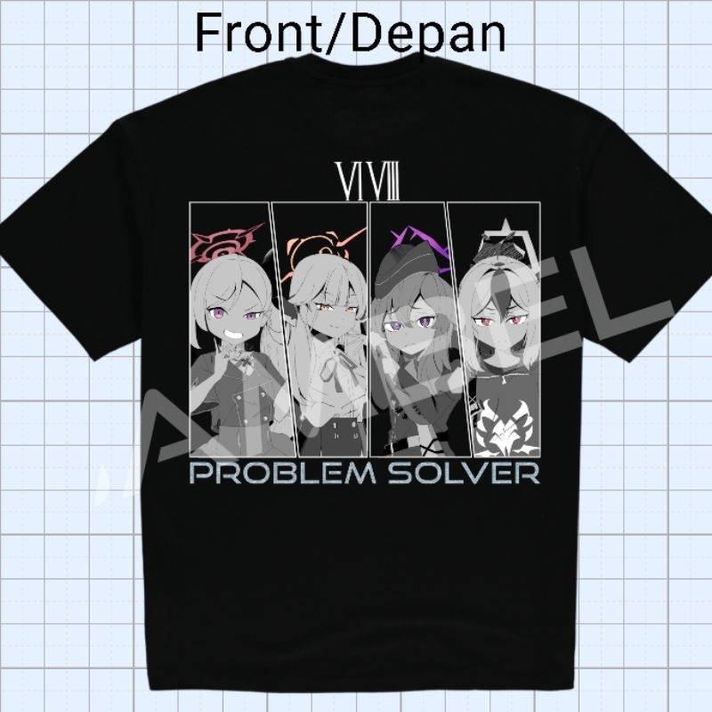 Jual Kaos TShirt Game Anime Blue Archive Problem Solver 68 | Shopee ...