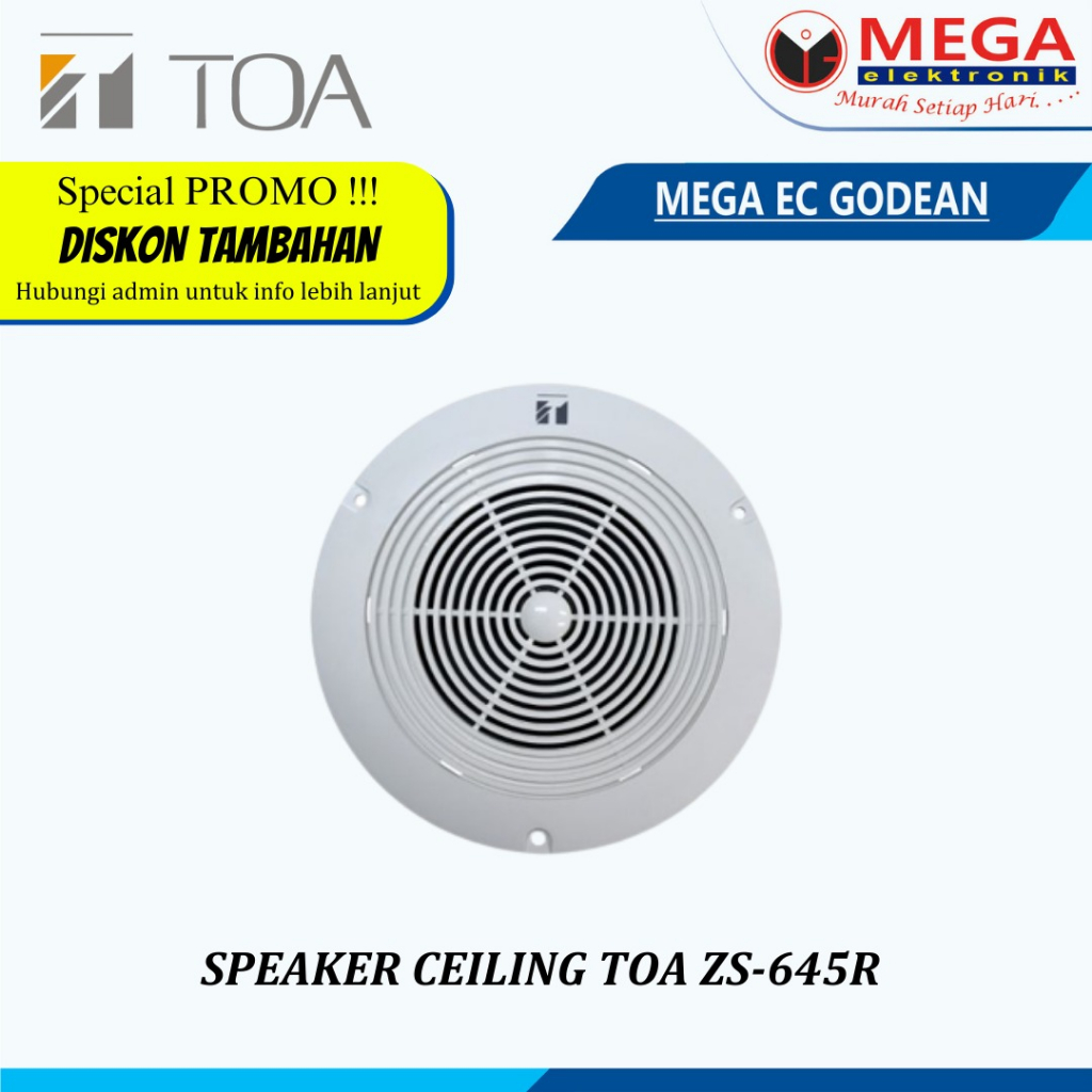 Jual SPEAKER CEILING TOA ZS 645 R ORIGINAL SPEAKER PLAFON | Shopee ...