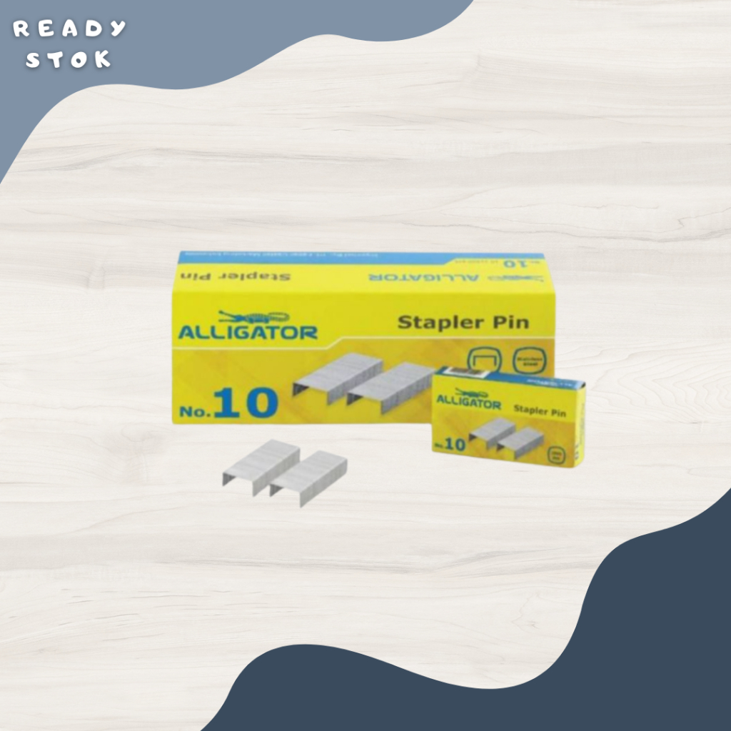 Jual STAPLER PIN / ISI STAPLES 10 MINI ALLIGATOR ( DUS KECIL ) | Shopee ...
