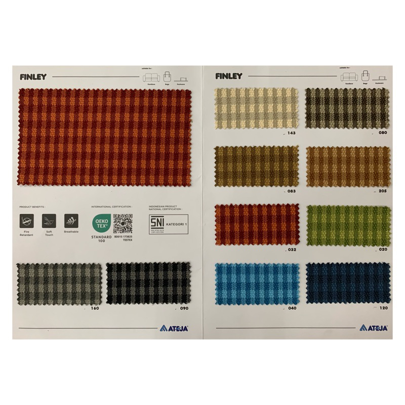 Jual KAIN CORAK - FINLEY - ATEJA - INTERIOR SOFA KURSI MEBEL FURNITURE ...
