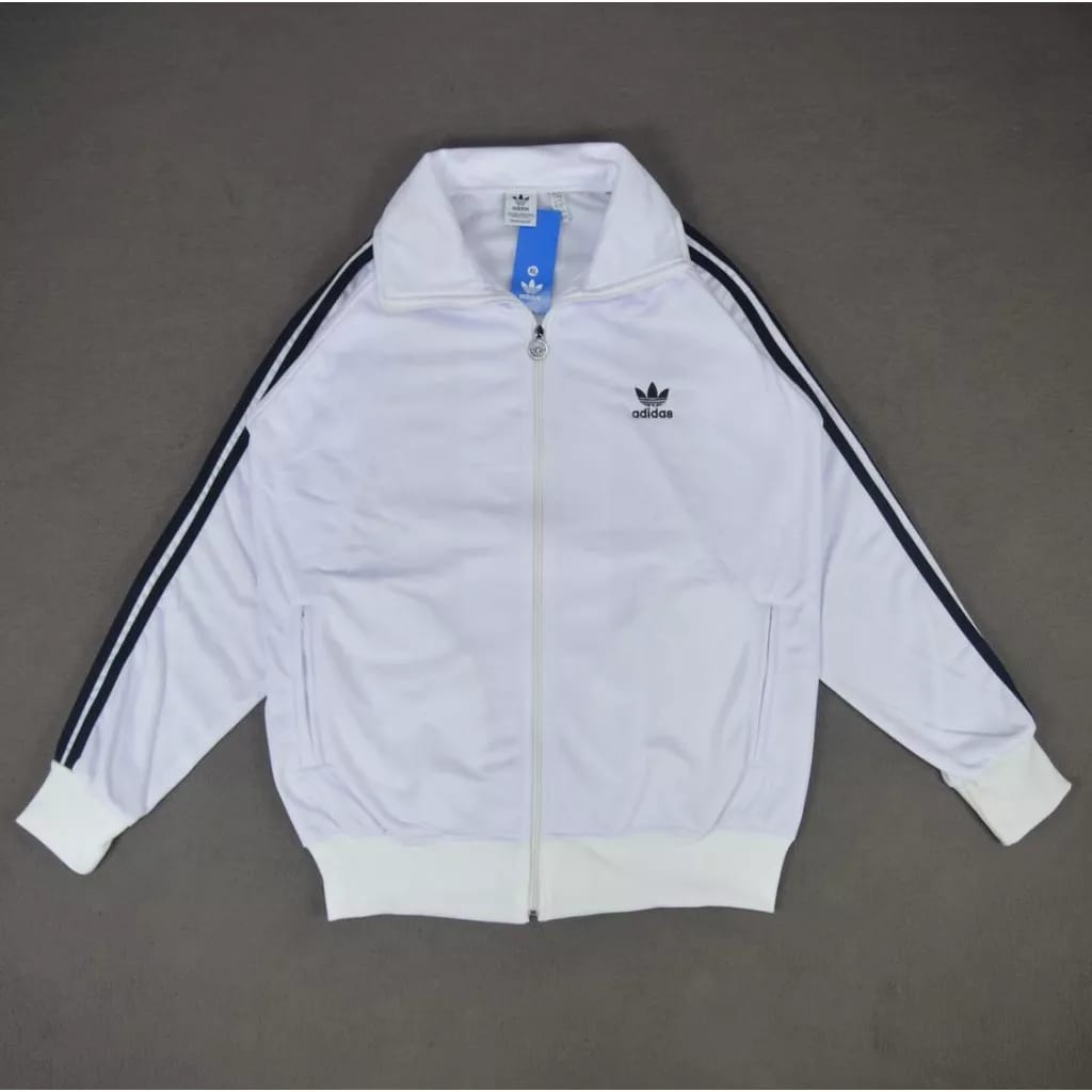 Jual COD - Jaket Basic Pria Wanita Tracktop Adidas Putih Firebird Termurah Dan Terlaris | Shopee ...