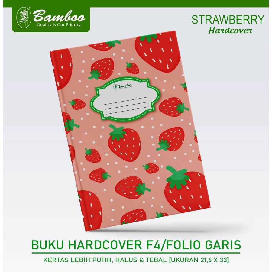 Jual Bamboo Buku Folio Garis Hard Cover ( F4 ) - Fruit Series 80 Lbr ...