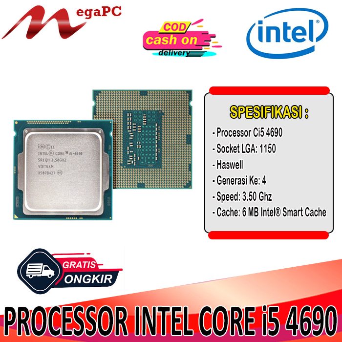 Jual Processor Intel LGA 1150 Core i5 4570 4590 4670 4690 Hasswell ...