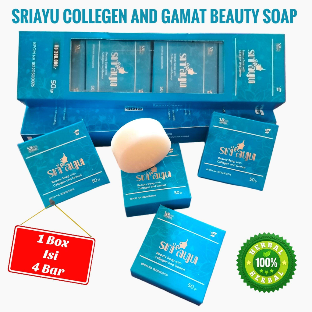 Jual SABUN SRI AYU BEAUTY SOAP WITH COLLAGEN AND GAMAT SABUN HERBAL ...