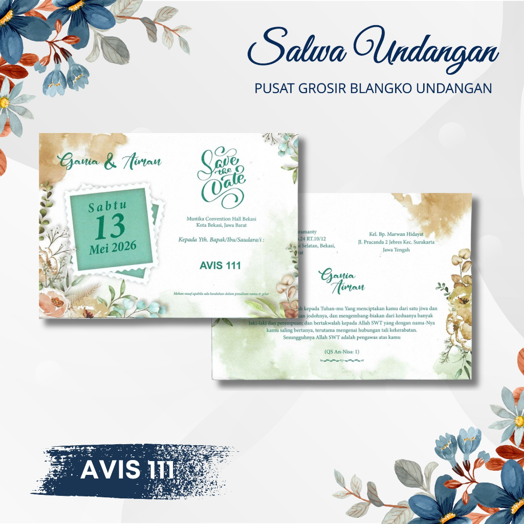 Jual Blangko Undangan Avis 111 Harga Murah | Shopee Indonesia
