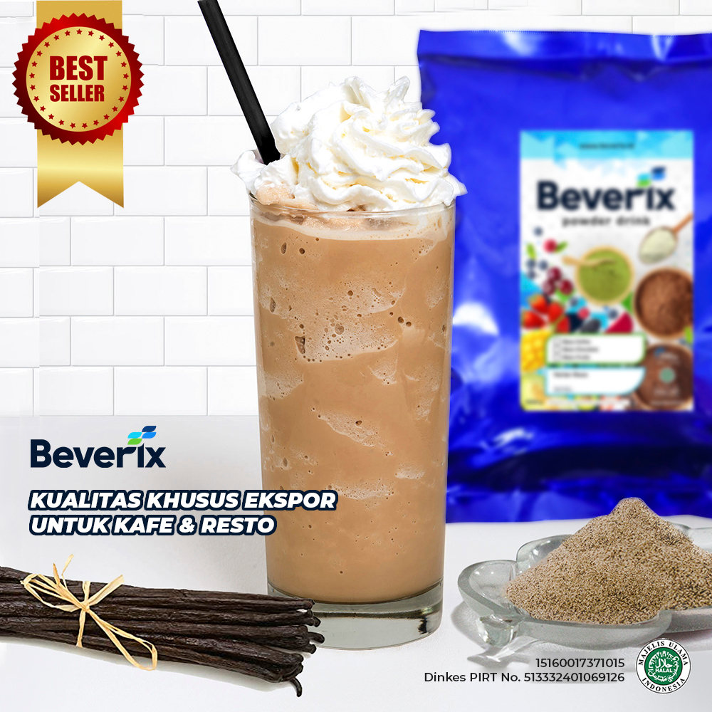 Jual BEVERIX Bubuk Minuman Kopi Kekinian Rasa Vanilla 1 Kg Serbuk ...