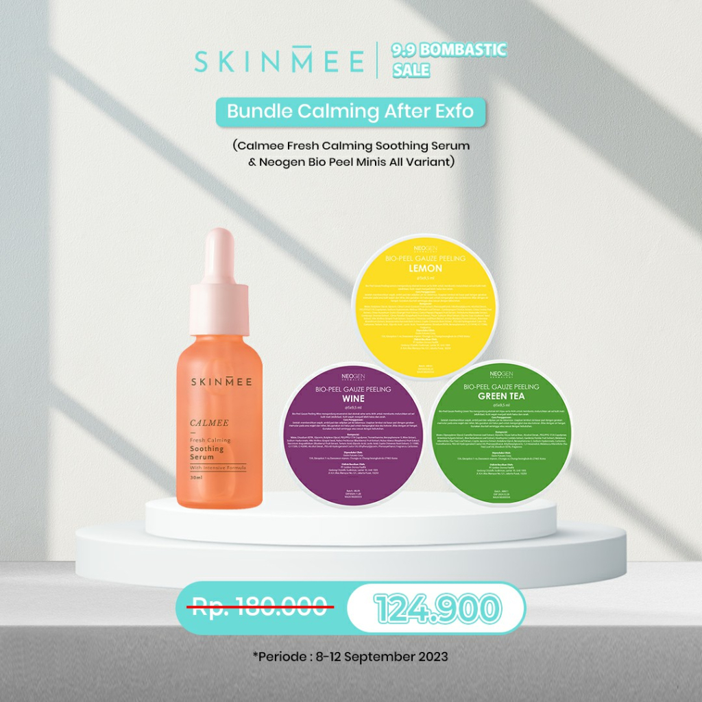 Jual SKINMEE BUNDLE CALMING AFTER EXFO (CALMEE + PEELING PAD MINIS ...