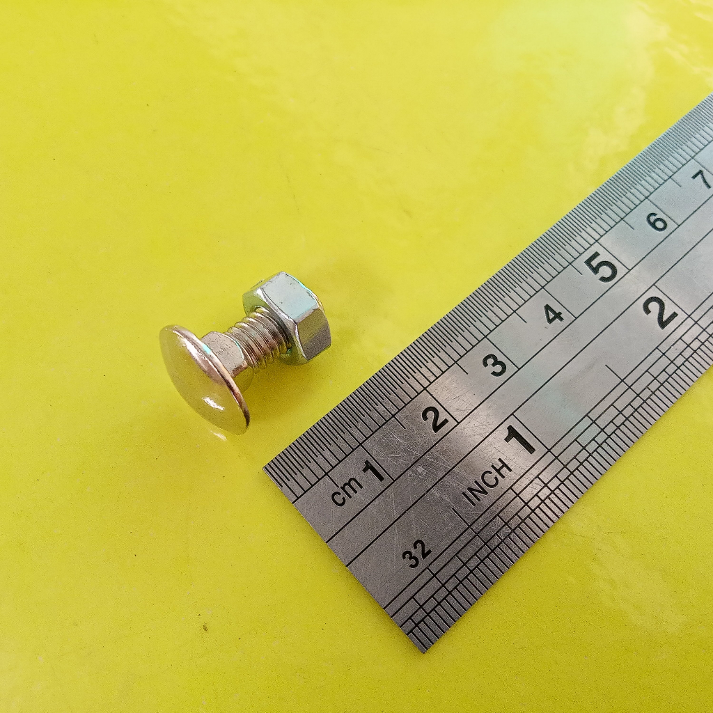 Jual BAUT MUR CB M6x15 NIKEL / BAUT M6 X 15 PANJANG 1.5CM / BAUT 10 ...