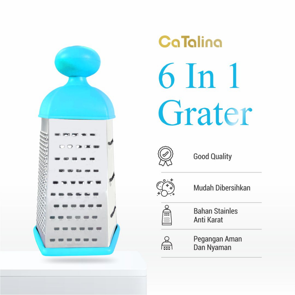 Jual Parutan menara buah sayur 6 in 1 parutan serbaguna 8 inch dan 9 ...