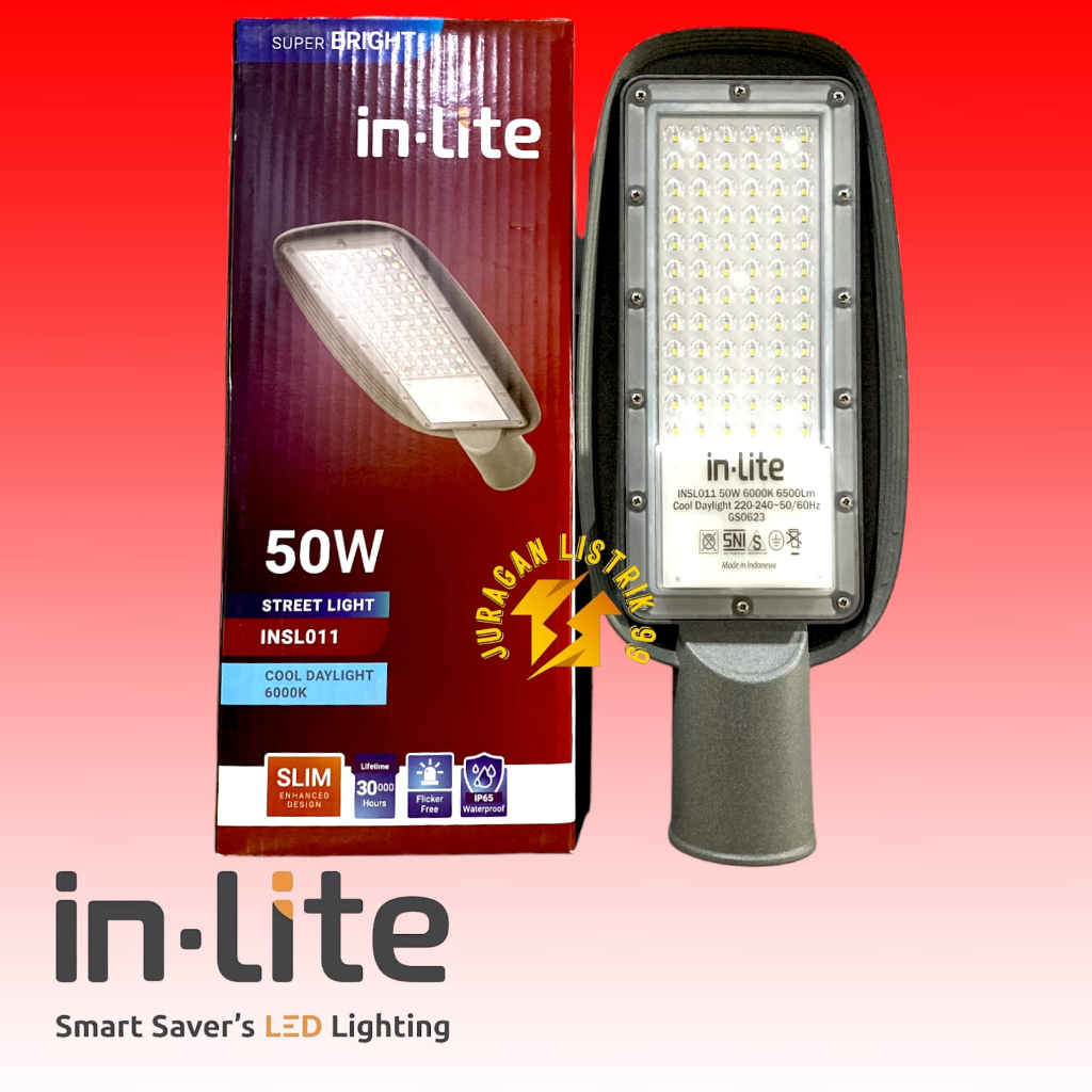 Jual Lampu Jalan Pju Led 50w 50 Watt Inlite Insl011 Street Light Insl