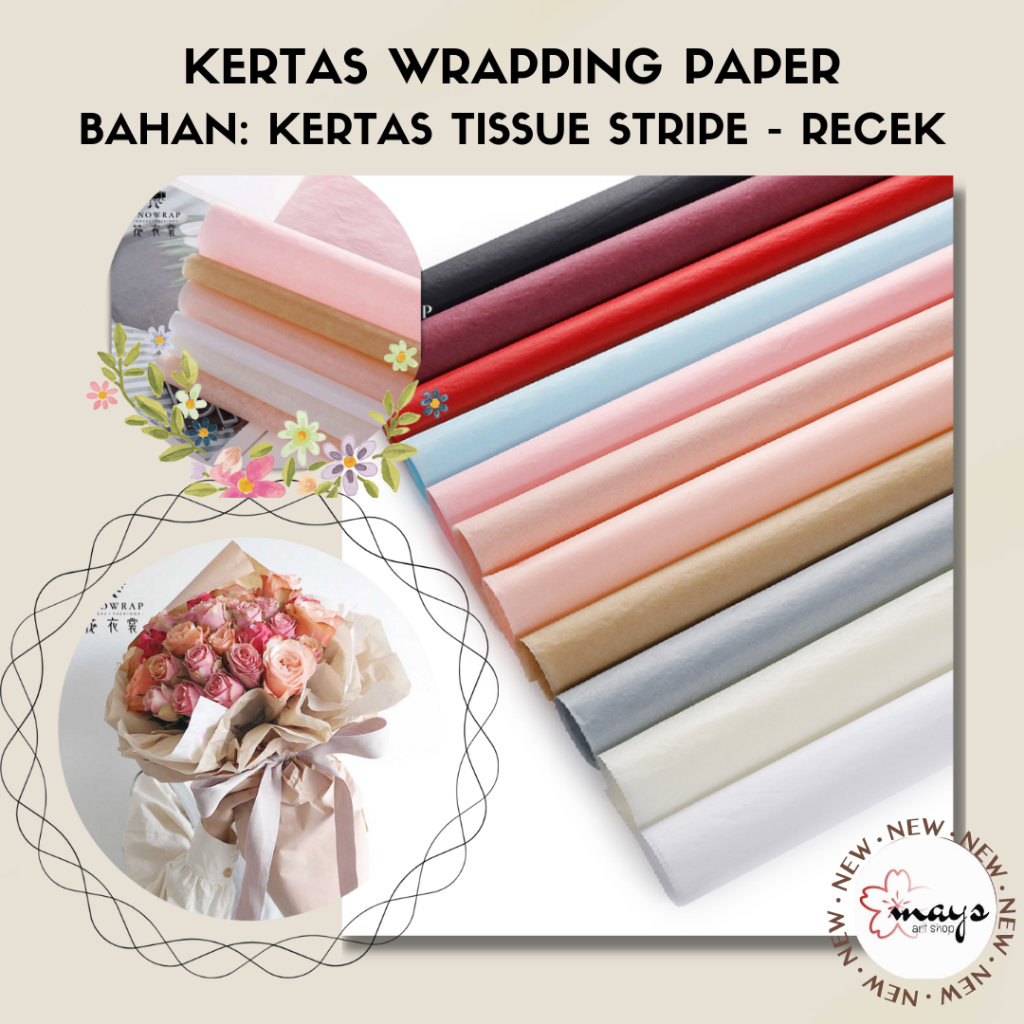 Jual [PREMIUM] Kertas Sydney Wrapping Paper - Kertas Recek Bungkus Kado ...