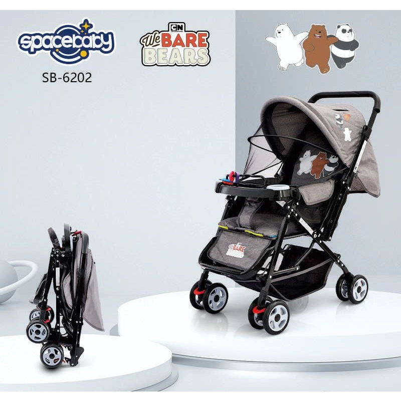 Jual Baby Stroller SPACEBABY SB 6202 Reversible Kereta Dorong Bayi ...