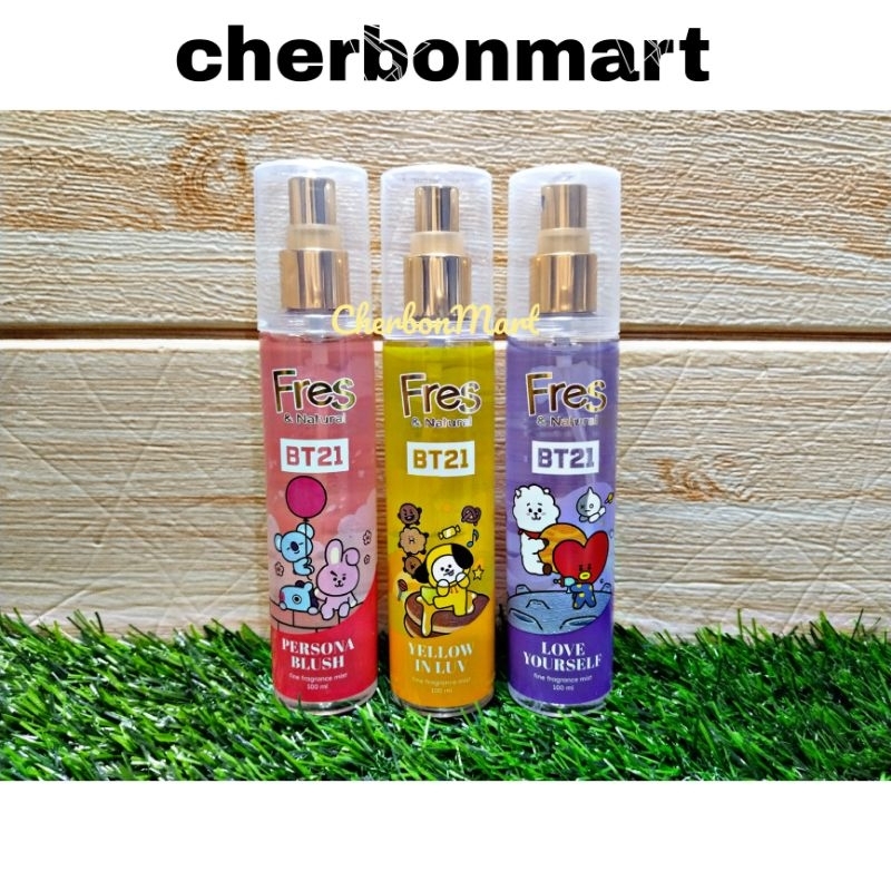 Jual Fres & Natural Spray Cologne BT21 100ml | Shopee Indonesia