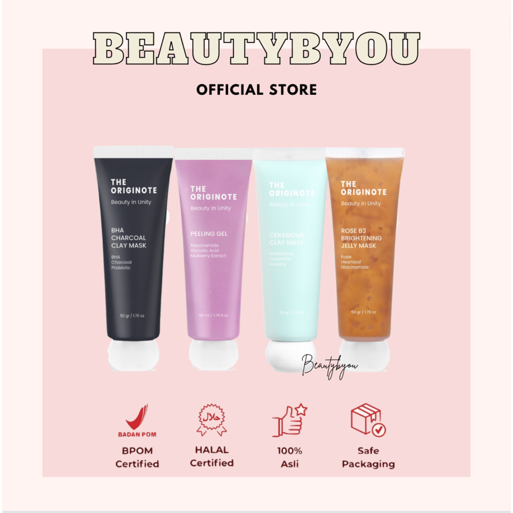 Jual The Originote BHA Charcoal Clay Mask / Peeling Gel / Rose B3 ...