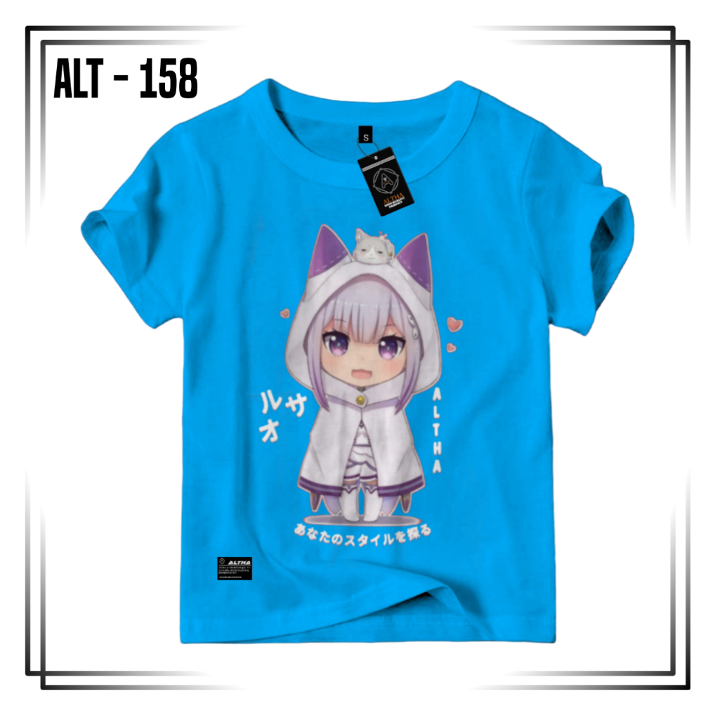 Jual BAJU ANAK PEREMPUAN || KAOS ANAK PEREMPUAN ATASAN ALTHA CODE ALT ...