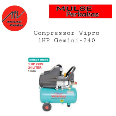 Jual Compressor 1HP Wipro Gemini-240 24 Liter | Shopee Indonesia