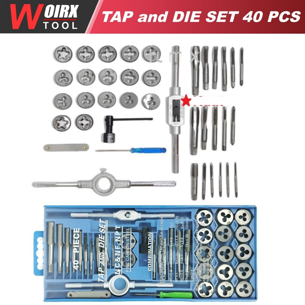 Jual Tap Die Set Alat Senai dan Tap Ulir Drat Mur Baut Alat Senai Set ...