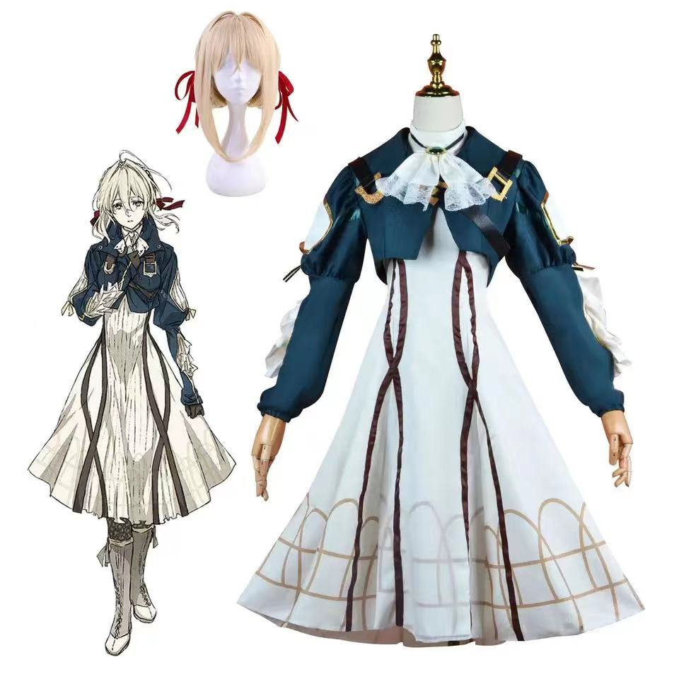 Jual Anime Violet Evergarden Cosplay Costume High Quality Princess Maid ...