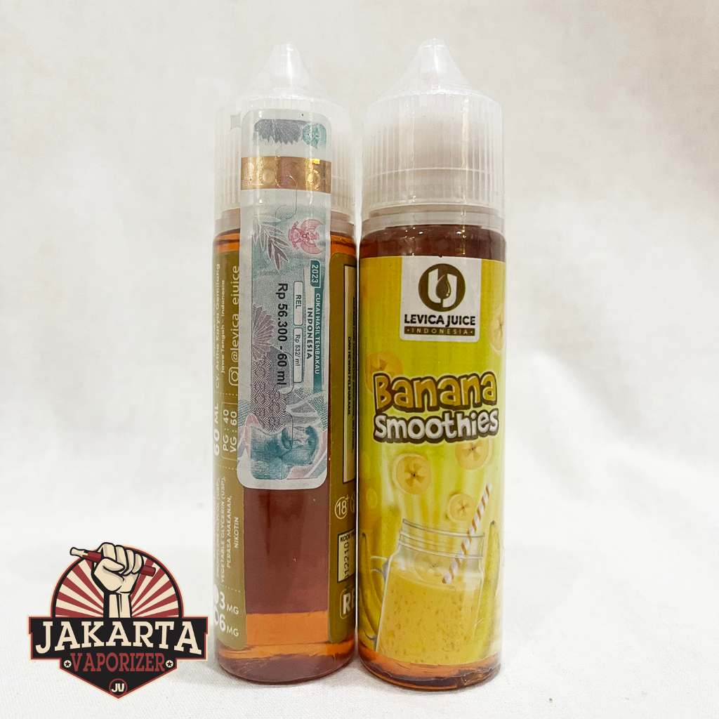 Jual LEVICA BANANA SMOOTHIES 60ML 3MG 6MG BY LEVICA JUICE | Shopee ...