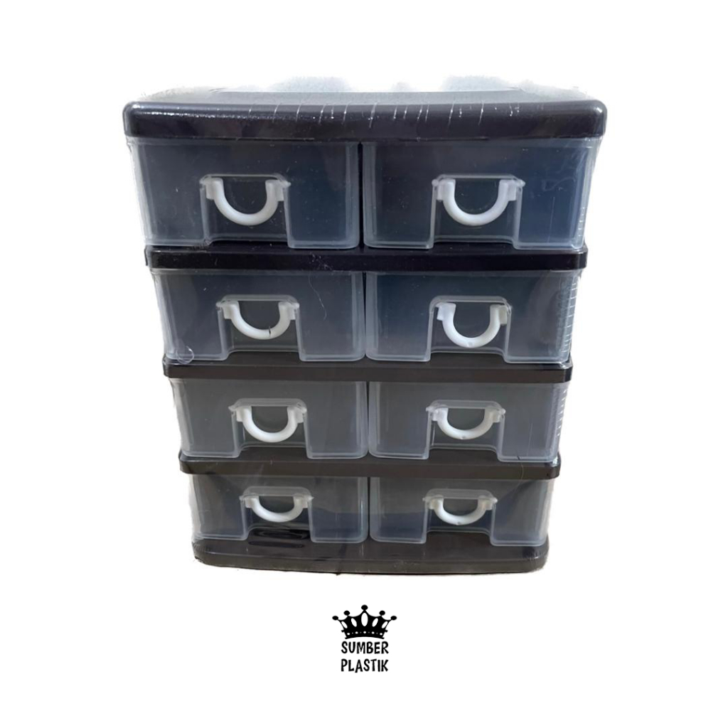 Jual GREEN LEAF 7906 LACI MINI CONTAINER 4 SUSUN / RAK CABINET STORAGE ...