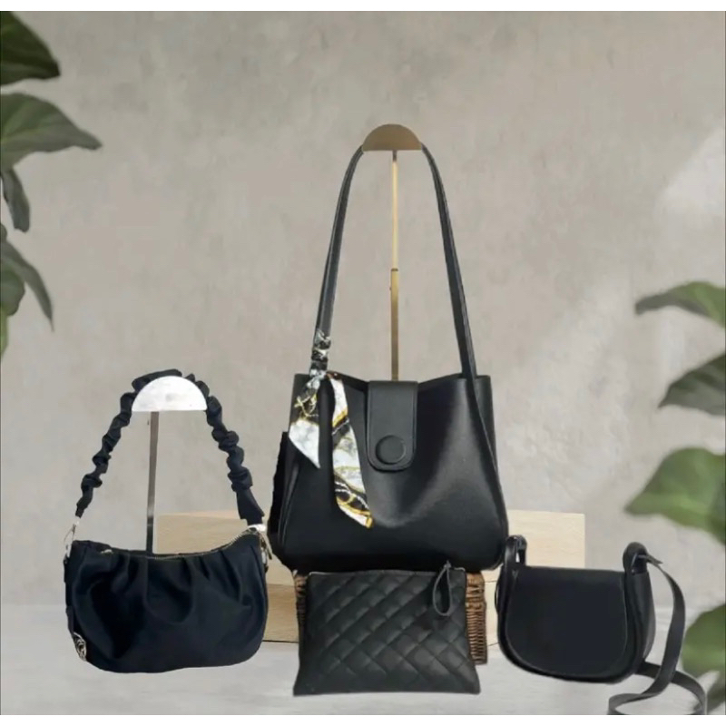 Jual Tas Wanita Paket Hemat Bundling Isi 4 Pcs ( Anasya + Nagita ...