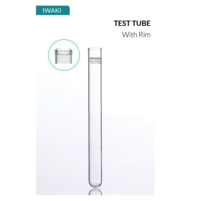 Jual TABUNG REAKSI 14mL. 16x125mm. TEST TUBE with rim. IWAKI PYREX ...