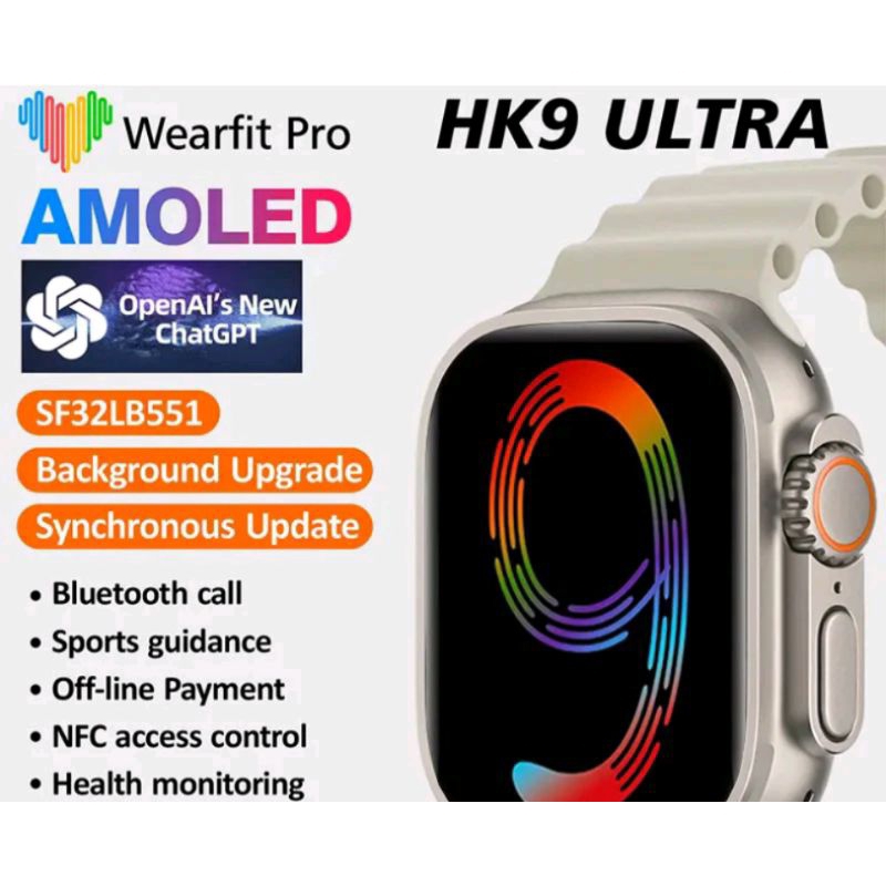 Jual HK 9 ULTRA SMARTWATCH (UPGRADE) | Shopee Indonesia