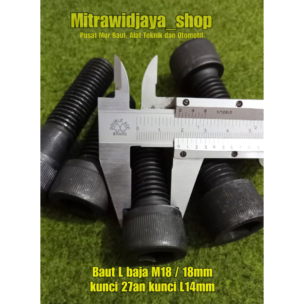 Jual Baut L M18 diameter badan 18mm kunci 27an Kunci L 14 mm baut L ...
