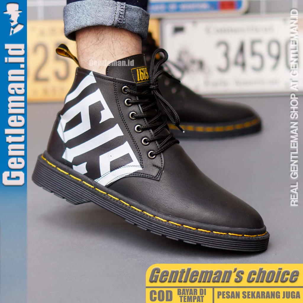 Jual GENTLEMAN Gara Sepatu Casual Formal Pria Hitam Harian Pesta Kerja ...