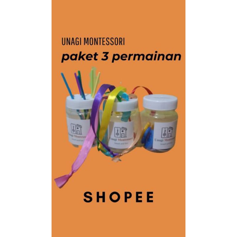Jual paket 3 in 1 Mainan anak sensori sensorik motorik Montessori busy ...