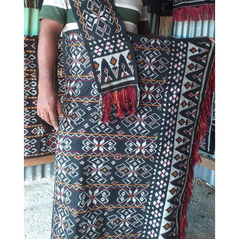 Jual set pasangan tenun rote motif raja antik | Shopee Indonesia