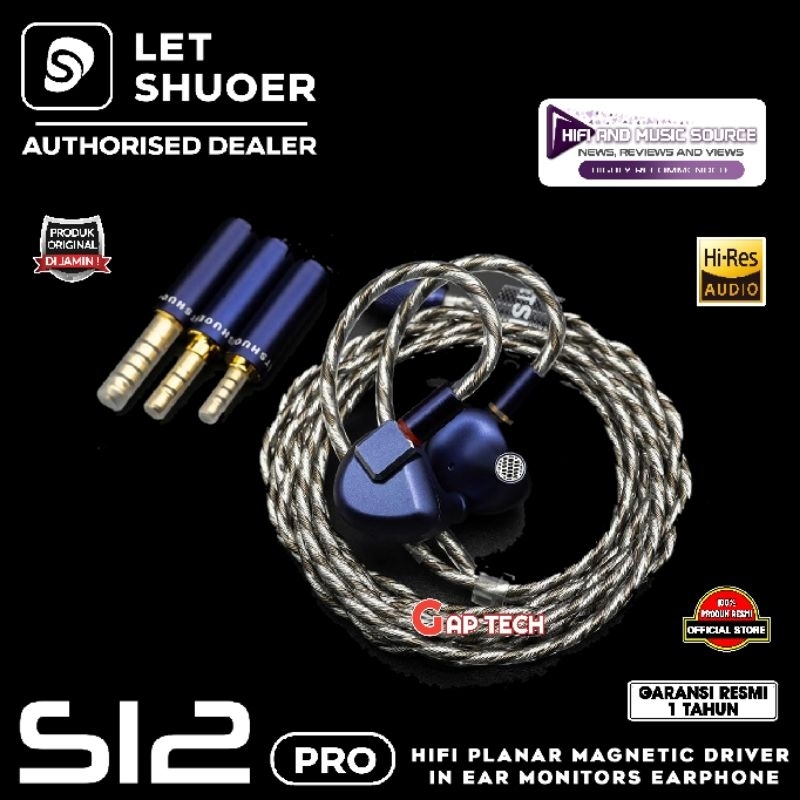 Jual Letshuoer S12 Pro / S12Pro 14.8mm Hi-Fi Planar Magnetic Driver In Ear Monitors Earphone IEM ...