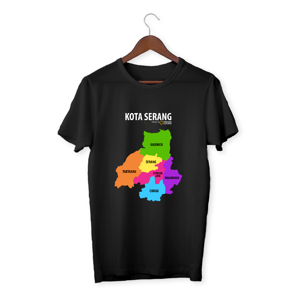 Jual Kaos Peta Kota Serang, Banten - Tshirt Map by Mahasiswa Geografi ...