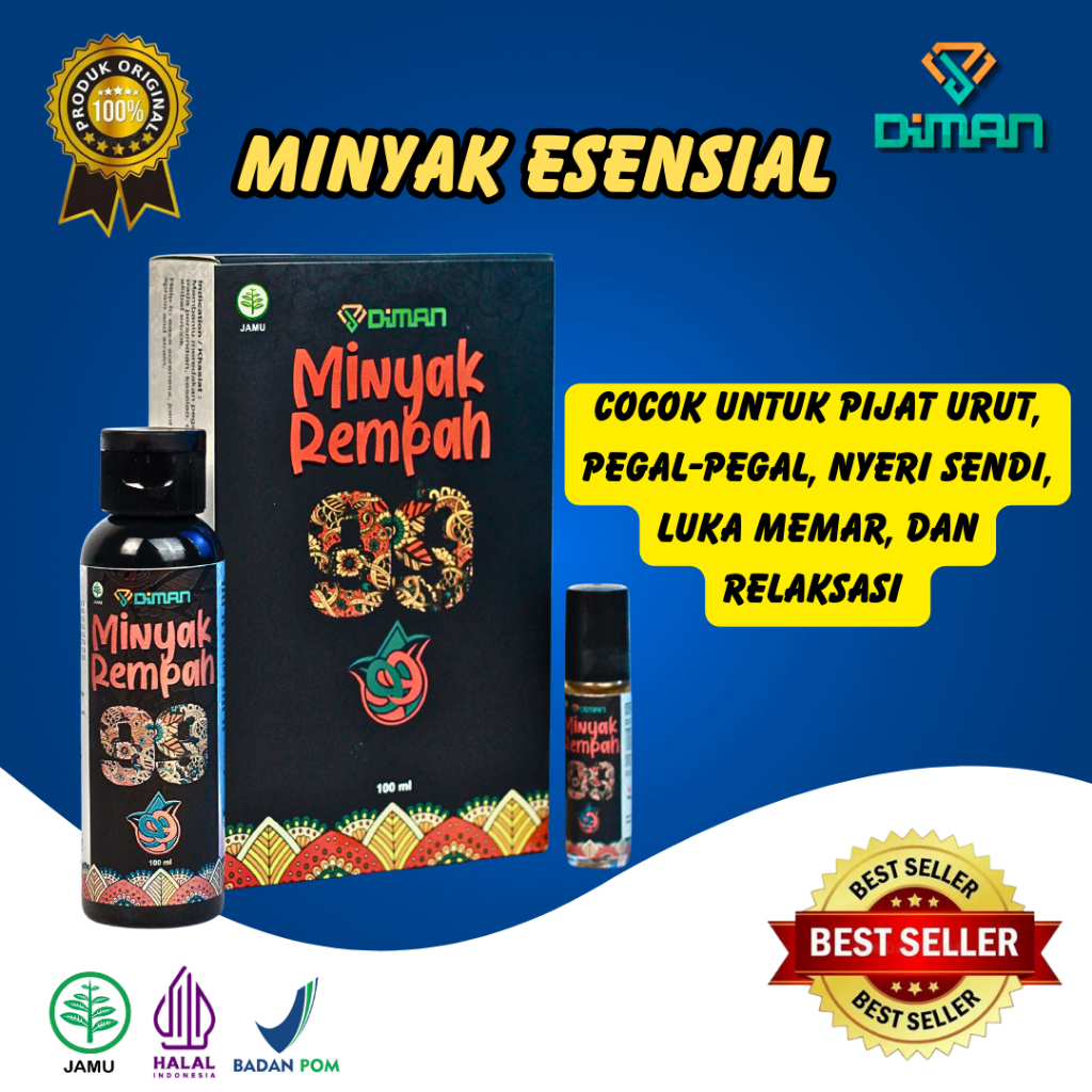 Jual Minyak Rempah 99 Size 100ml Minyak Terapi Herbal Gosok Balur Pijat 1447