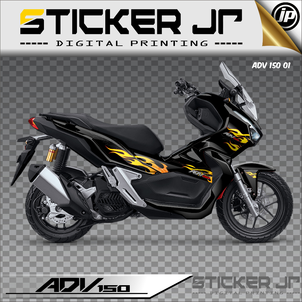 Jual Sticker Striping Variasi Adv 150 - Stiker Motor Honda ADV 150 Variasi Transparan 01 ...