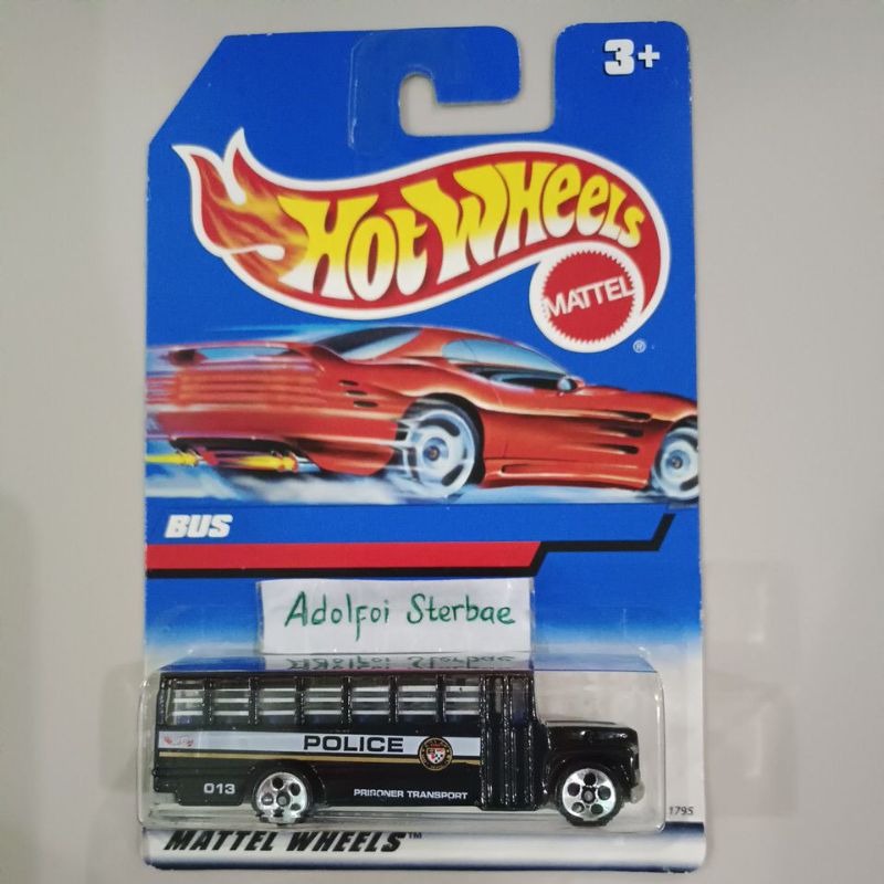 Jual hotwheels hot wheels school bus police silver series chrome fossil ...