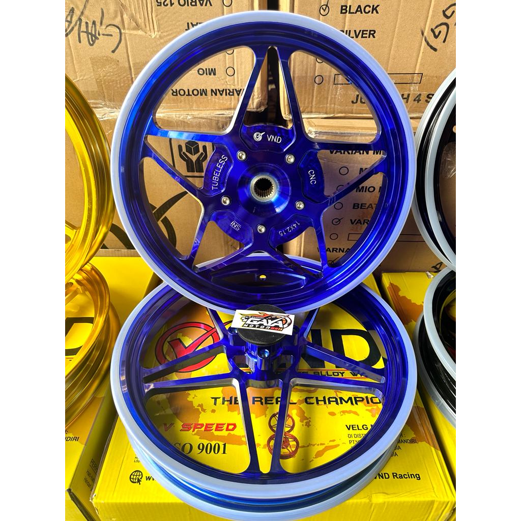 Jual New Velg VND V Speed Gen 1 dan Gen 2 model Star untuk VARIO 160 CBS / AEROX / Mio / Mio m3 ...