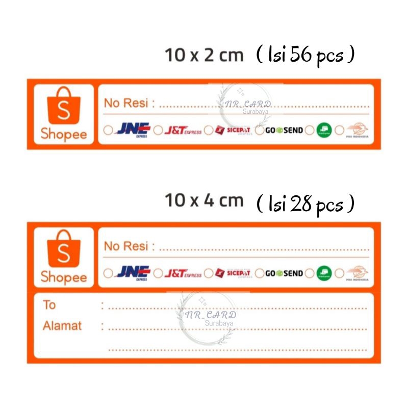 Jual STICKER PENGIRIMAN BARANG || RESI PENGIRIMAN BARANG | Shopee Indonesia