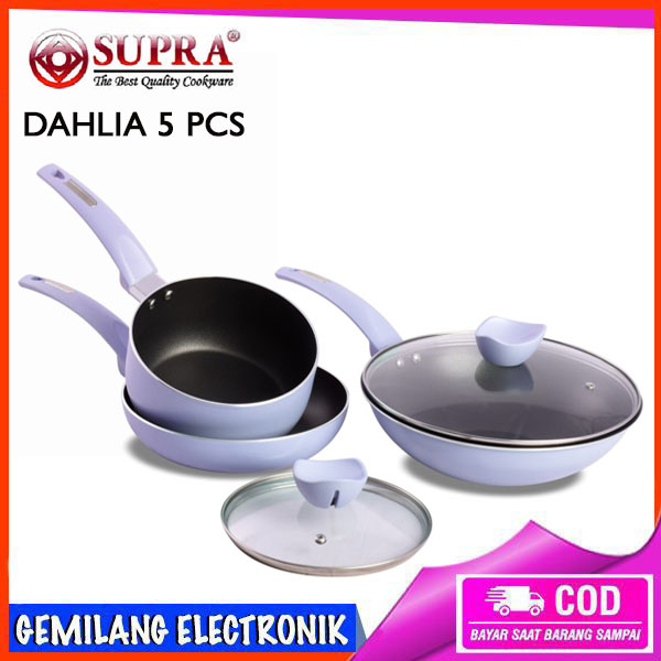 Jual Panci Set Supra Dahlia 5Pcs Cookware Set Supra Pastel Renatta ...