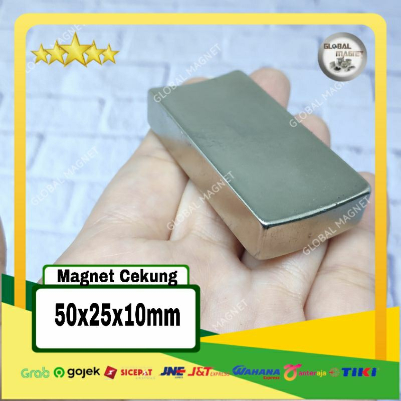 Jual Magnet Neodymium Cekung 50x25x10mm/R68xR58mm | Shopee Indonesia